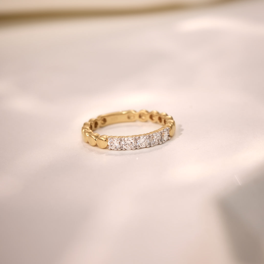 Diamond Embrace Ring|14K Gold Vermeil Lab Grown Diamond|HYOU – HYOU ...